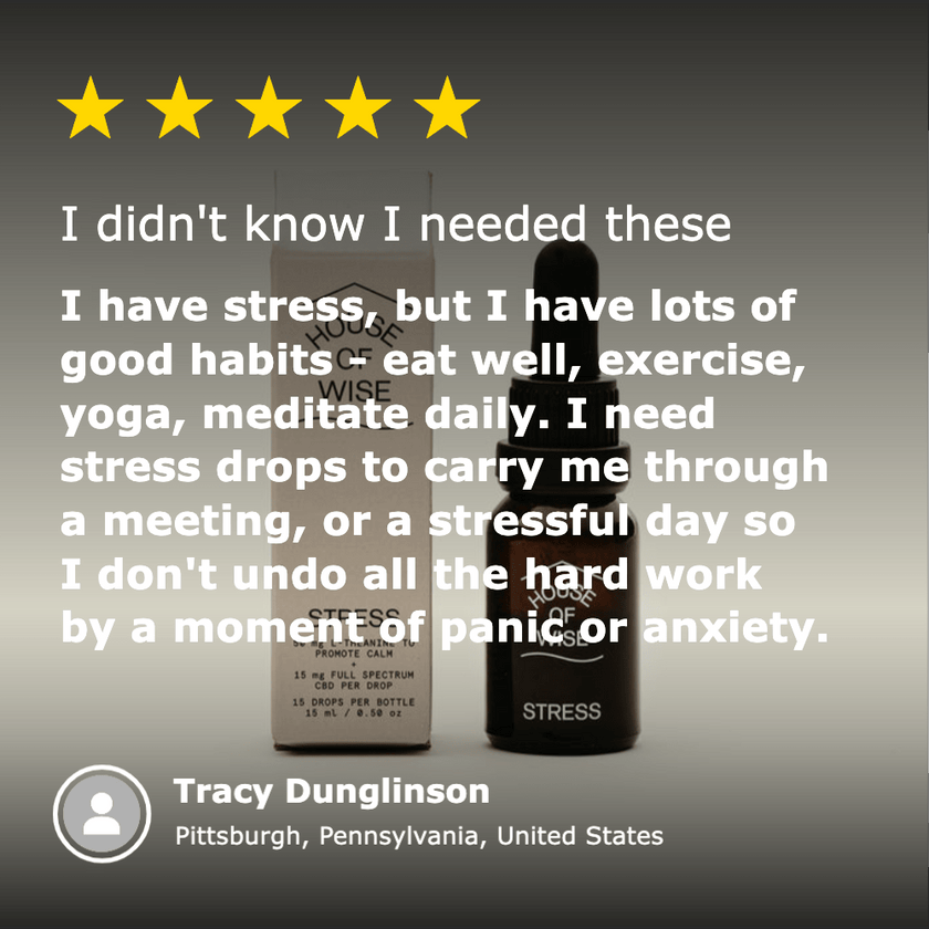 Stress Relief Drops: Destress Naturally with CBD